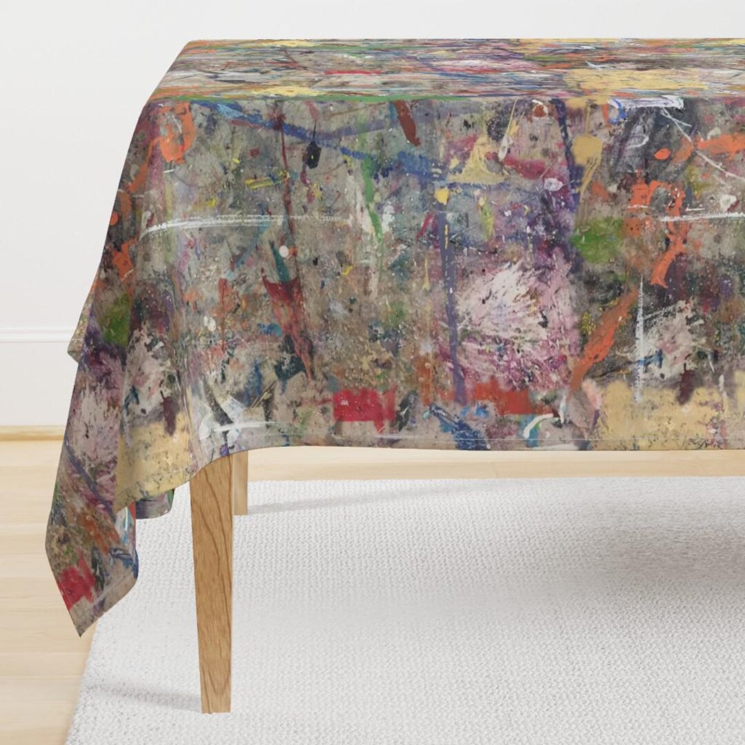 Abstract Tablecloth - 3 Paint Abstract Graffiti Grunge by ...