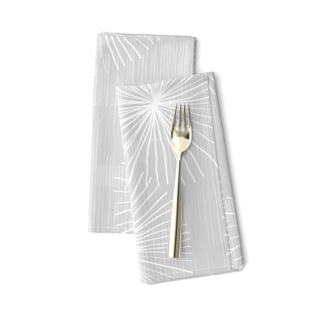 Mod Floral Dinner Napkins Set of 2 - Mid Century Modern Minimalist ...