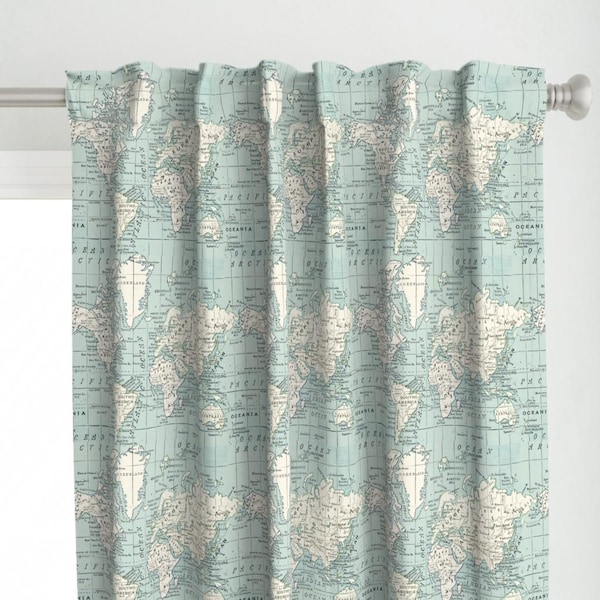 Map Fabric - Etsy