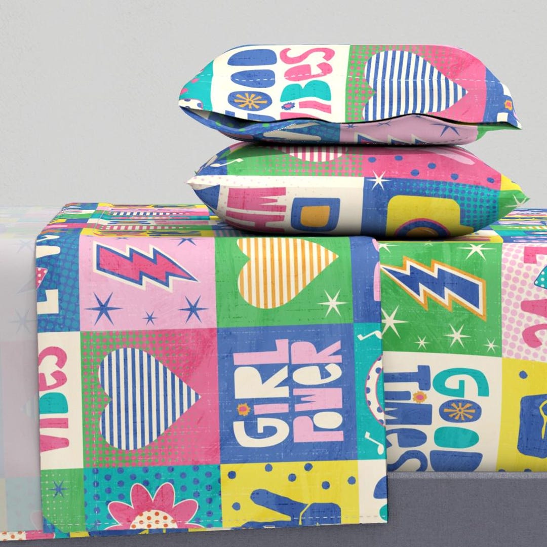 Tween Sheets - Tween Spirit Jumbo by Roochita - Trendy Girl Power Peace ...