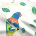 Colorful Birds Curtain Panel Parrot Forest by Rainbird_fabrics Tropical ...