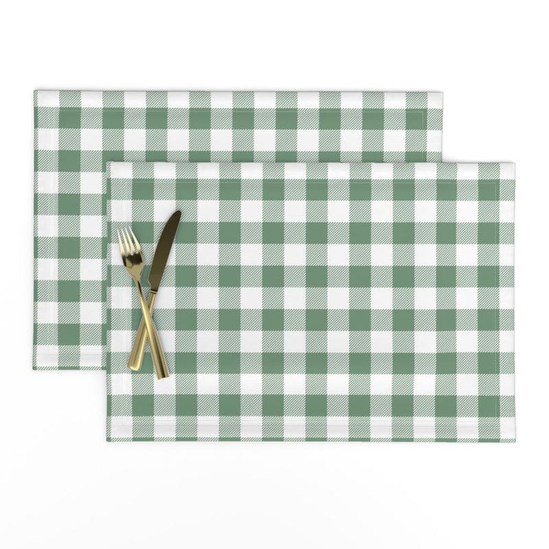 Buffalo Plaid Placemats - Etsy