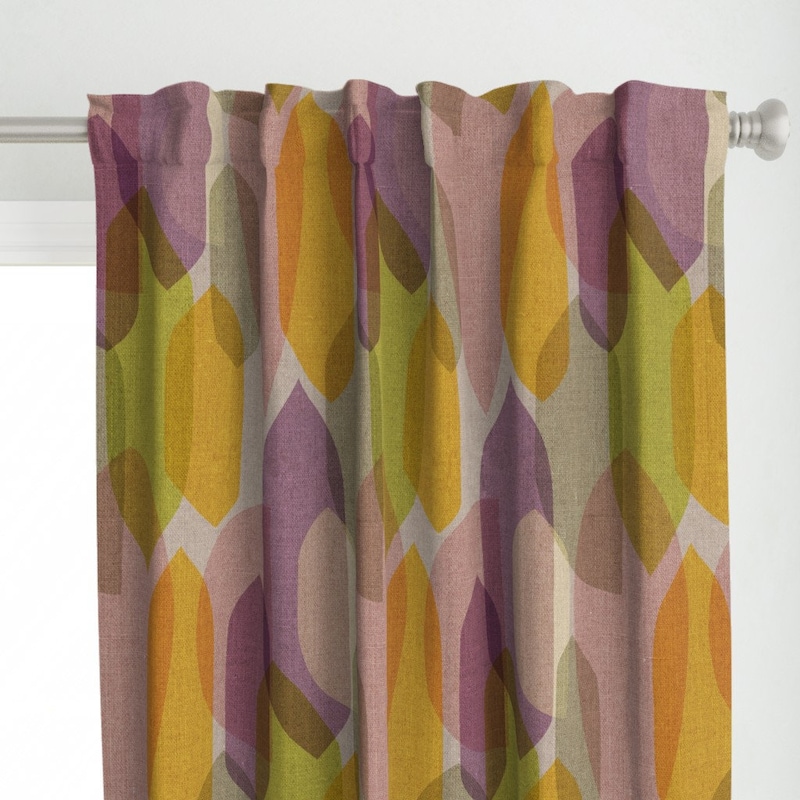 Color Block Drapes - Etsy