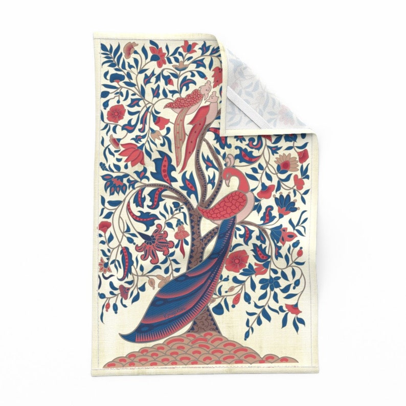 Folk Art Tea Towel - Tree of Life Palampore by Winkeltriple - Tree of ...