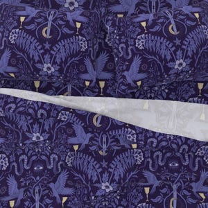 Dark Raven Sheets - Periwinkle Witch Garden by Misentangledvision ...