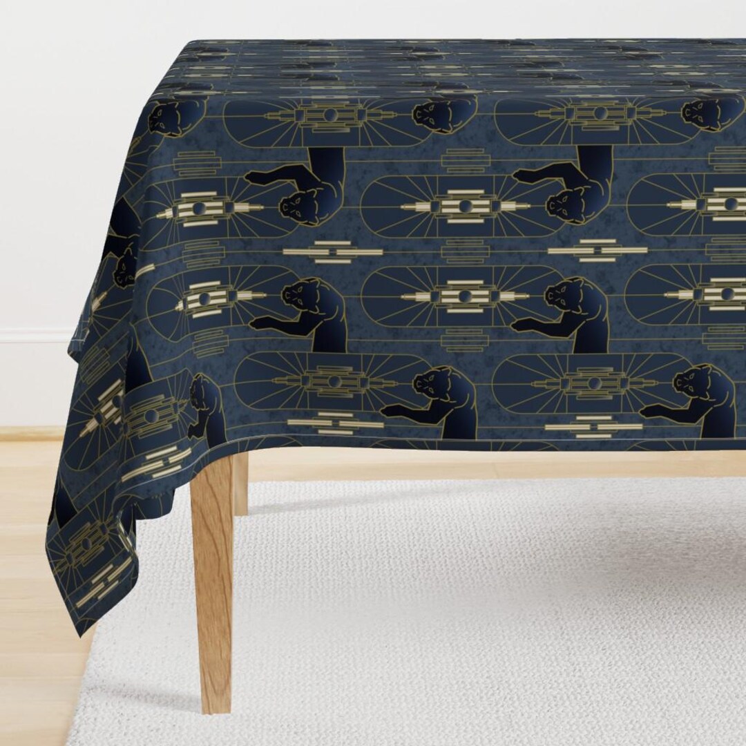 Art Deco Jungle Tablecloth 1920s Panther by Lucy_conway 1920s Panther ...