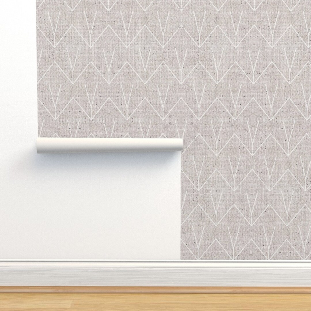 Boho Mod Commercial Grade Wallpaper Zigzag in Khali by Holli_zollinger ...