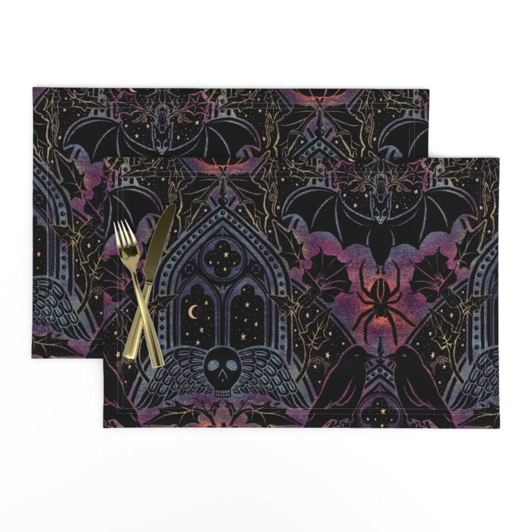 Raven Placemats (set of 2) - Dark Gothic Large Scale by Byre_wilde ...