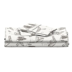 Woodland Adventure Sheets - Lake Life by Rose_lindo - Outdoors Rustic ...