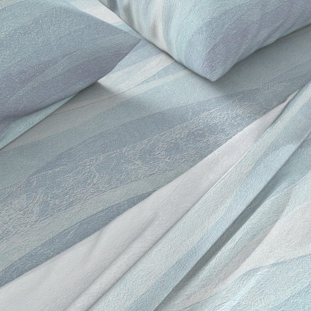Minimal Coastal Sheets - Sky Blue Wave by Wren_leyland - Ocean Nautical ...