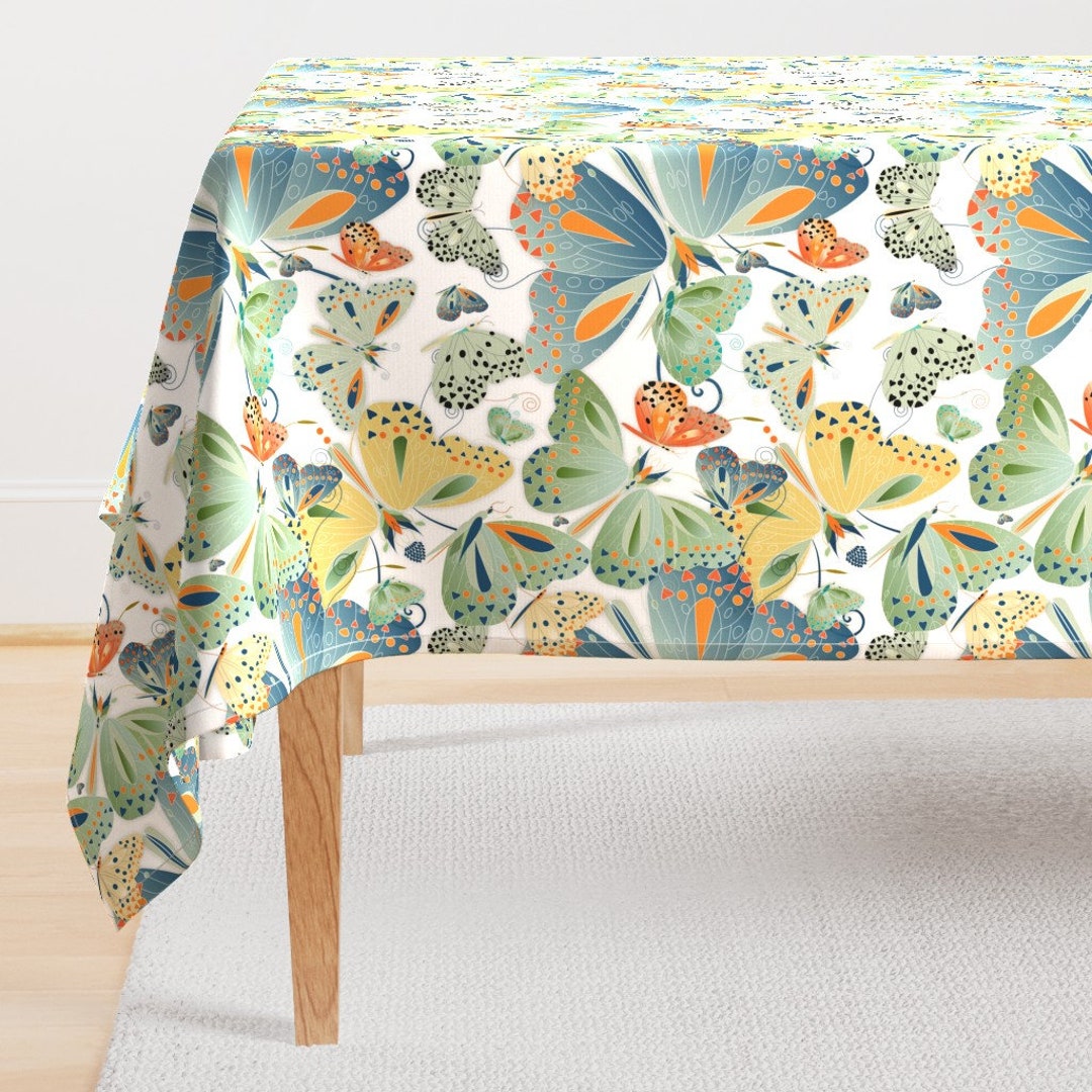 Butterfly Tablecloth Butterflies by Paisleylady Earthtones Summer ...