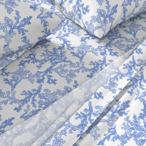 Blue Ocean Coral Sheets - Blue Coral by Kate_by_rolfescustomdesign ...