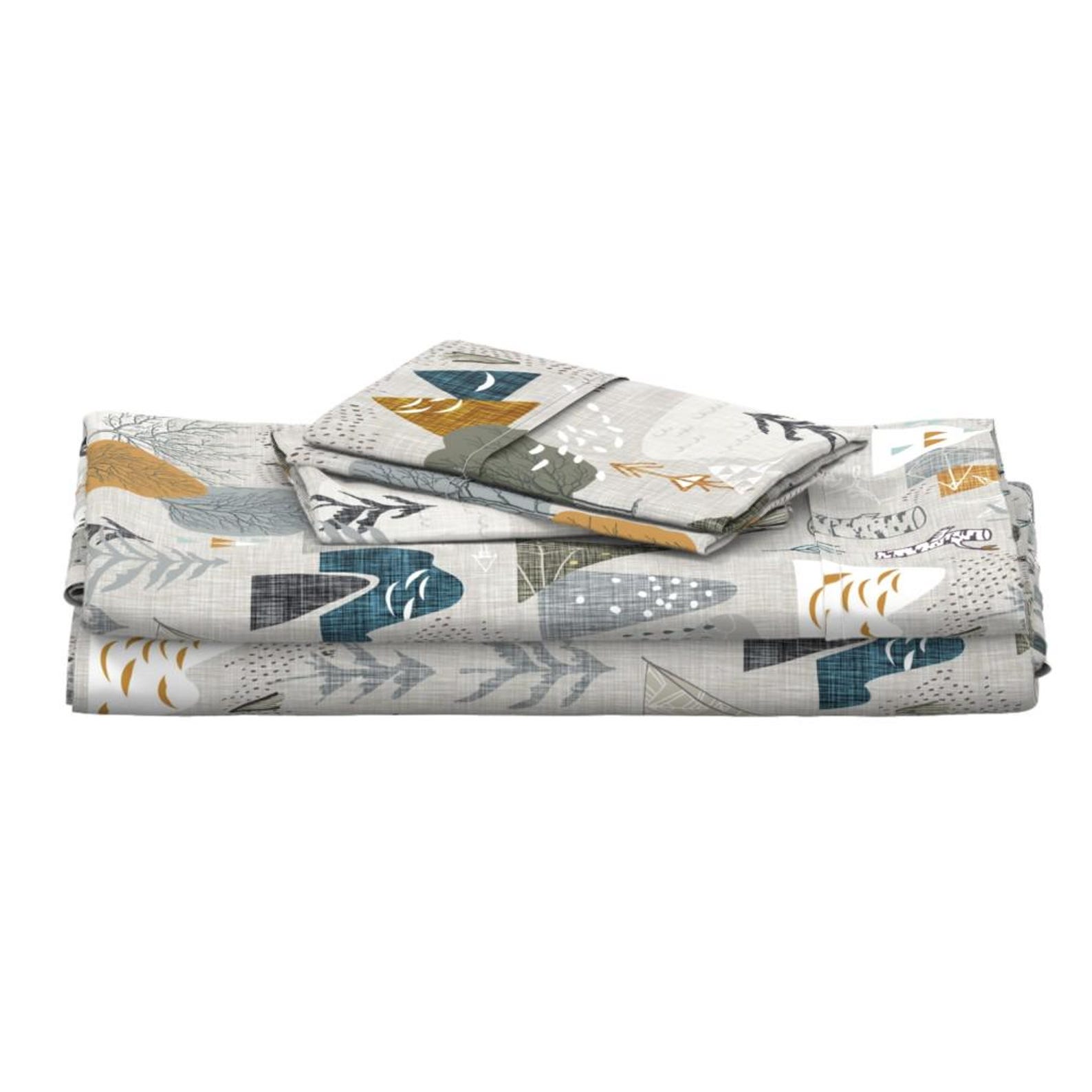 Outdoor Adventure Sheets - Max's Map Grey by Nouveau_bohemian ...