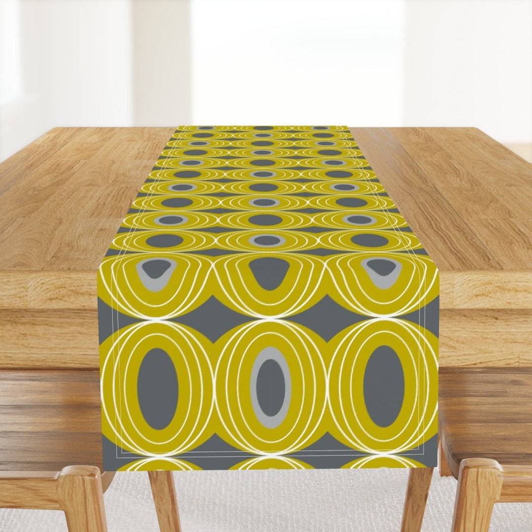 Mid Century Table Runner - Chillout by Heatherdutton - Geometric Mid ...