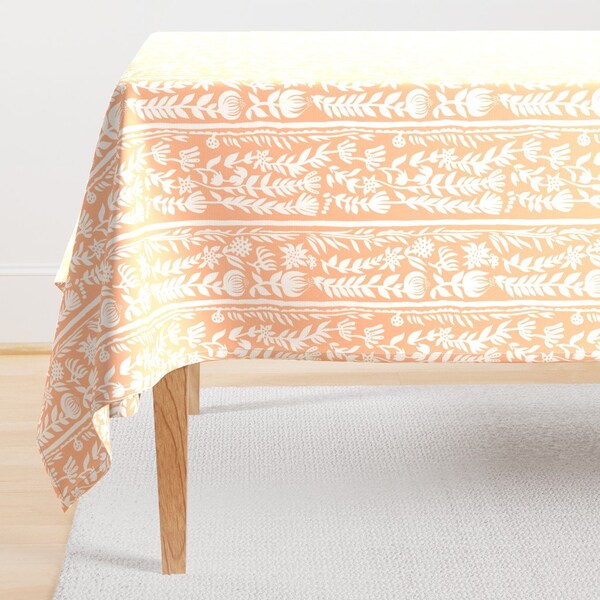 Peach Tablecloth - Etsy