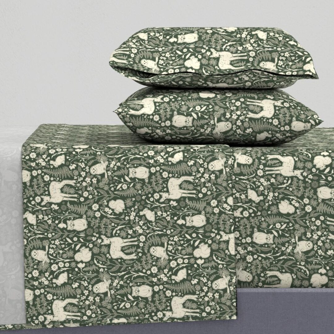 Woodland Animals Sheets - Forest Friends by Ashleycelena - Spring ...