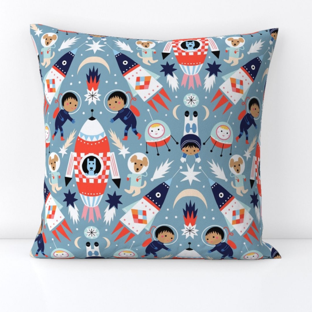 Astronaut Throw Pillow Outer Space Mission by Miraparadies Spaceship ...