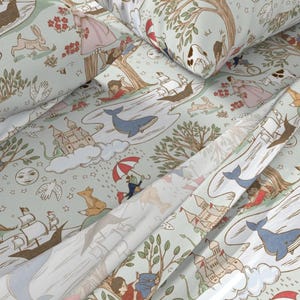 Whimsical Sheets - Storybook Adventures Multi by Shellypenko ...