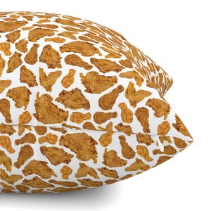Food Throw Pillow - Fried Chicken by Sufficiency - Wing Dinner Chicken ...