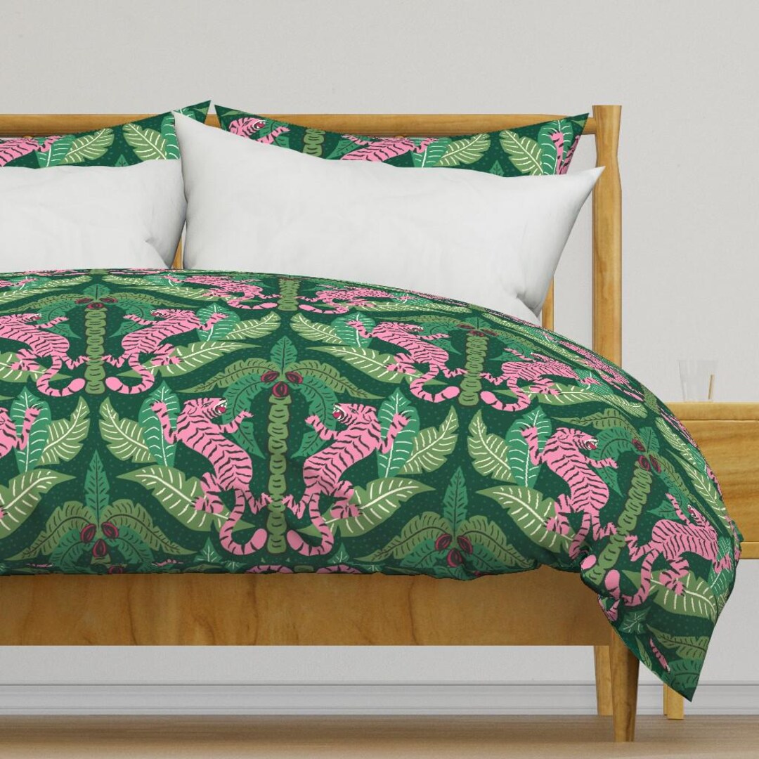 Maximalist Tigers Bedding - Tiger Damask by Vivdesign - Animalier Hot ...