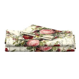 Vintage Roses Sheets - Rosey Document by Peagreengirl - Shabby Chic ...