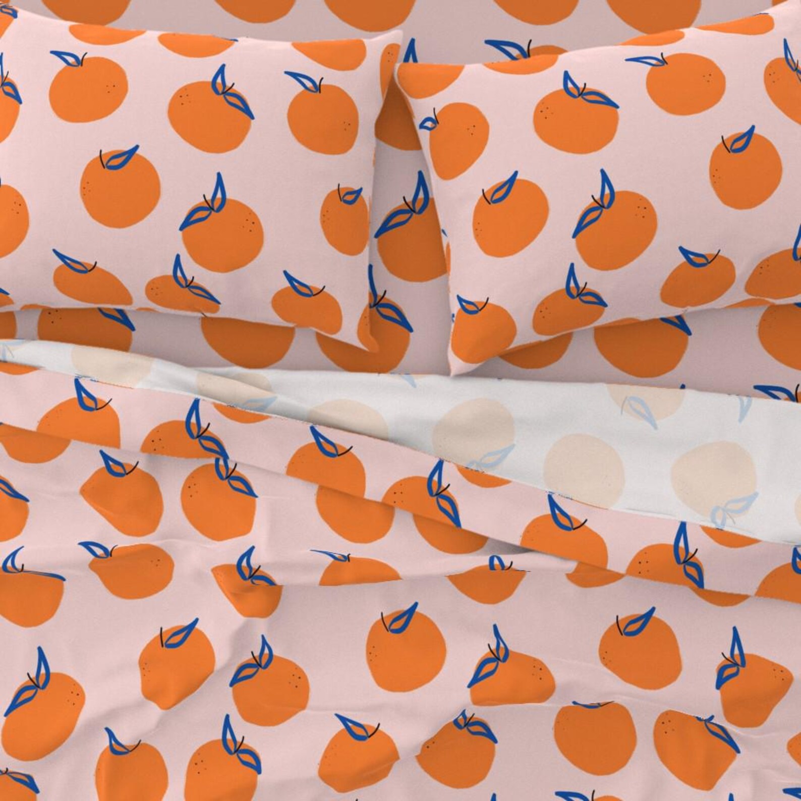 Pink Sheets - Clementines - Large Scale by Tarareed - Orange Fruit ...