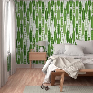 Green Peas Commercial Grade Wallpaper Pod by Spellstone Mid Century ...