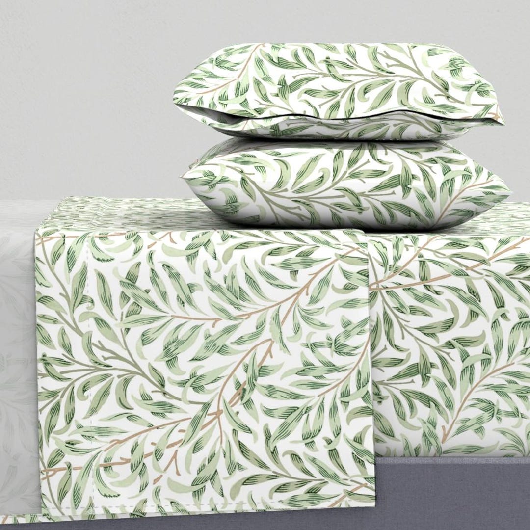 Willow Botanical Sheets - Willow Bough by Salvagescapes - William ...