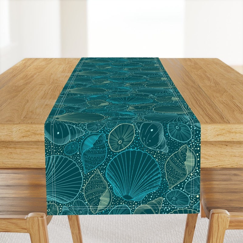 Teal Shells - Etsy