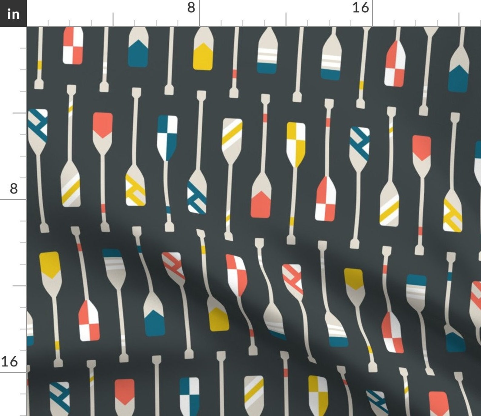 Rowing Oars Table Runner Nautical Paddles by Daniteal | Etsy