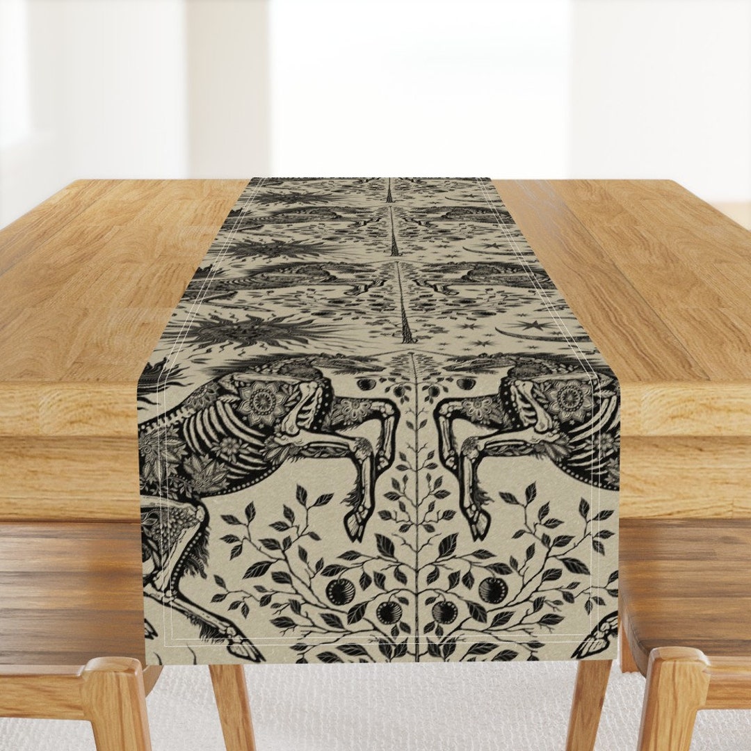 Gothic Unicorns Table Runner Bohemian Goth by - Etsy