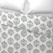 Periwinkle Bedding Handblock Medallion by Whitneyenglish Cornflower ...