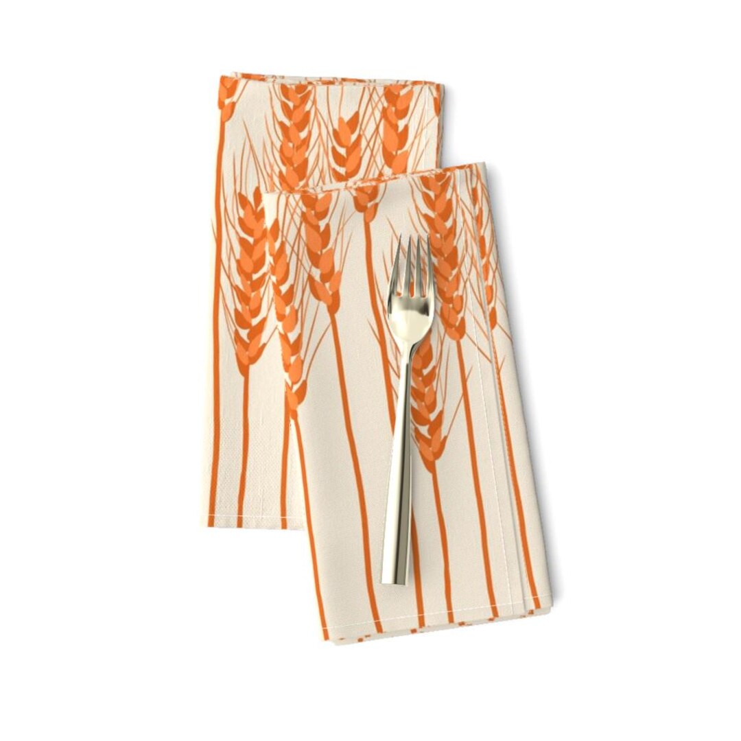 Autumn Dinner Napkins (set of 2) - Autumn Wheat by Christina_steward ...