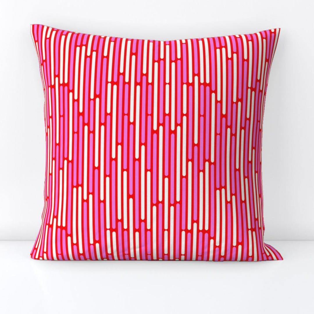 Mid Century Mod Throw Pillow - 60s Mod Stripes by B0rwear - Retro ...