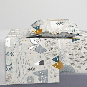 Outdoor Adventure Sheets - Max's Map Grey by Nouveau_bohemian ...