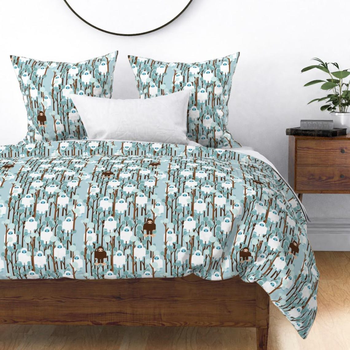 Bigfoot Bedding - Lost in Yeti Forest Small by Thirdhalfstudios ...