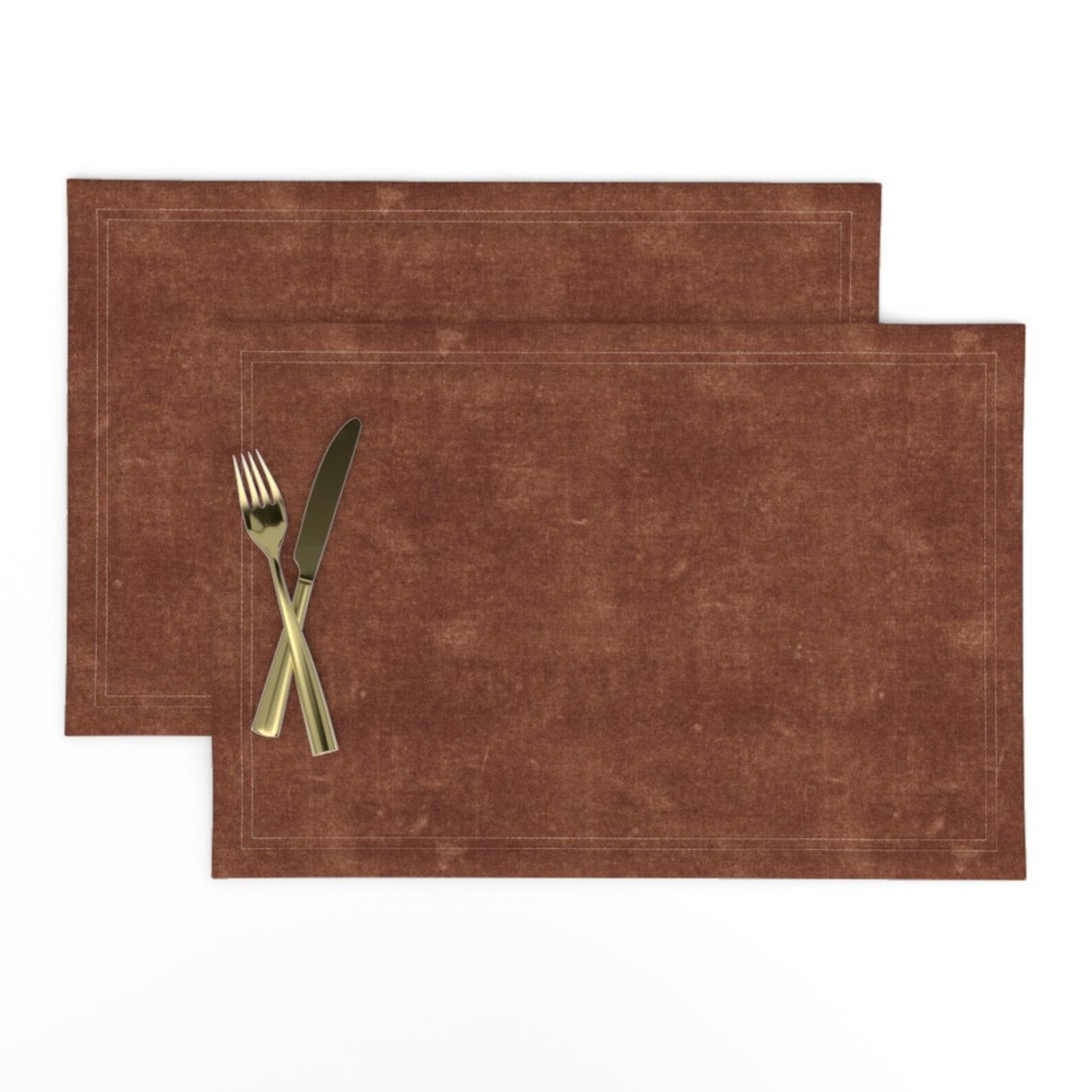 Distressed Rust Placemats set of 2 Solid Rust by - Etsy