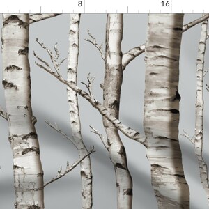 Birch Tree Curtain Panel Birch Grove in Whitestone by ...