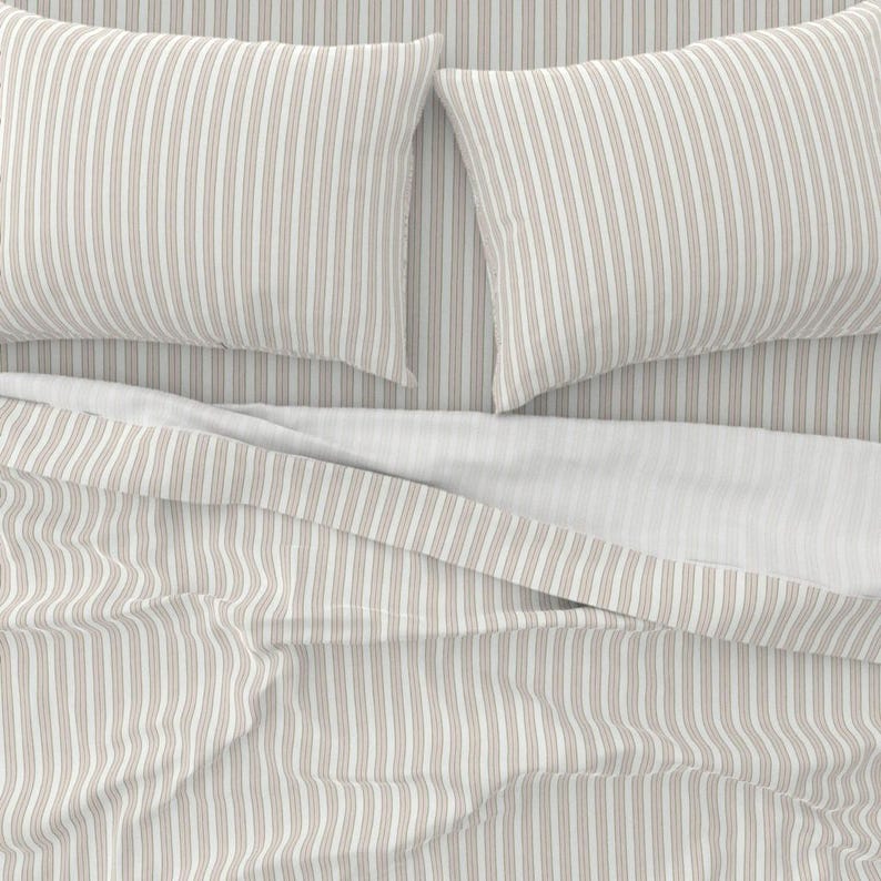 Ticking Stripe Sheets - Ticking Stripe by Danika_herrick - Farmhouse ...