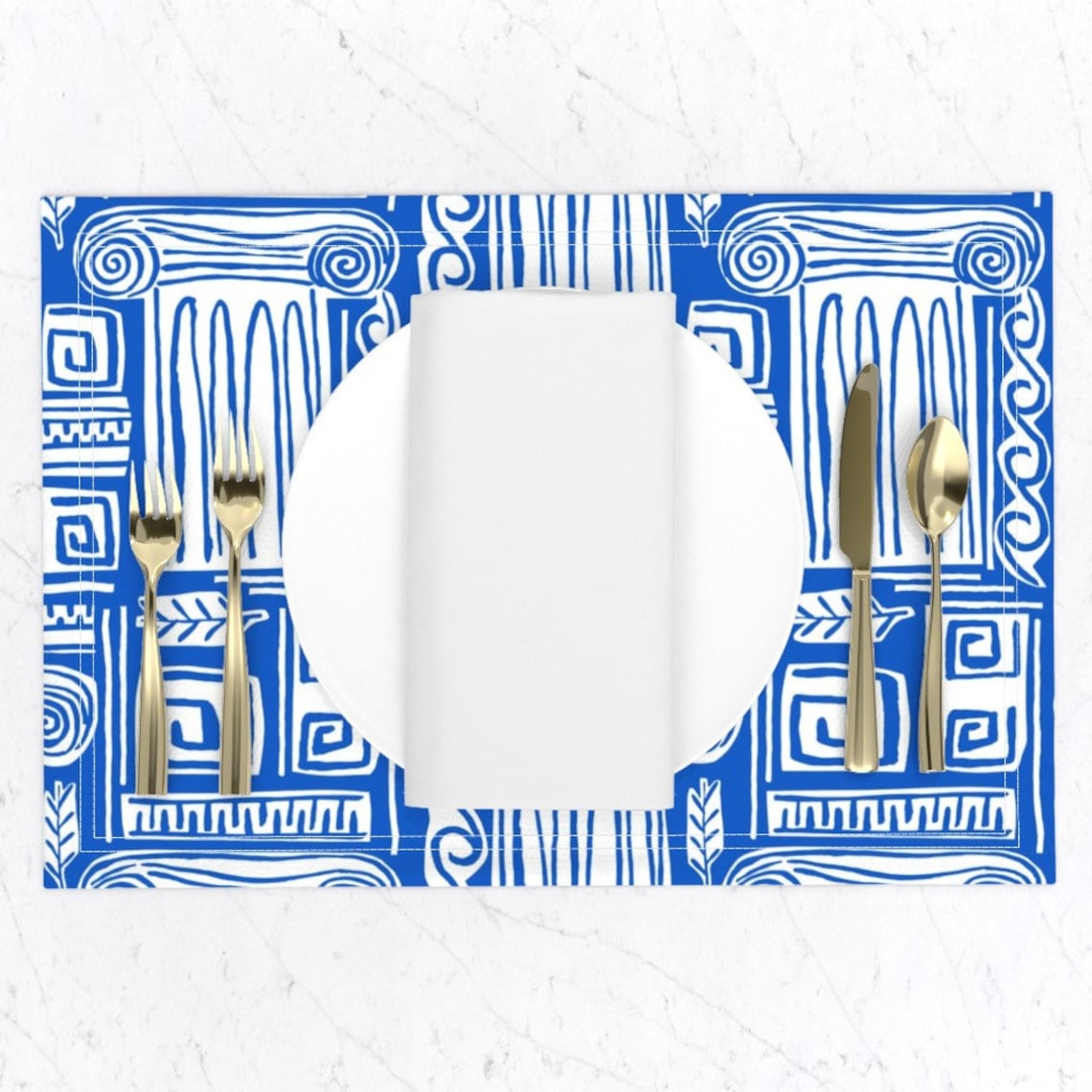 Greek Columns Placemats set of 2 Iconic Greek Pattern-01 - Etsy