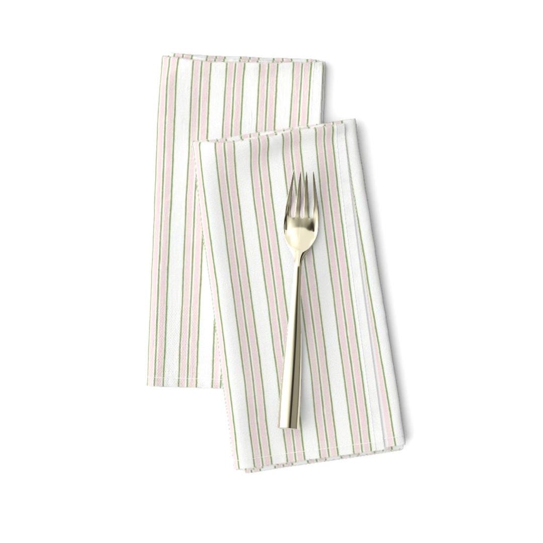 Ticking Stripe Dinner Napkins (set of 2) - Ticking Stripe by Danika ...
