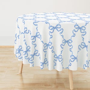 Rococo Bows Tablecloth - Large Ribbon Trellis by Danika_herrick ...