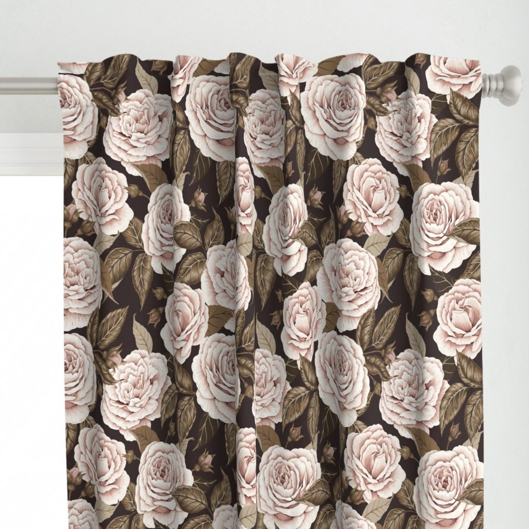 Dark Academia Curtain Panel A Realm of Roses by Serena_archetti ...