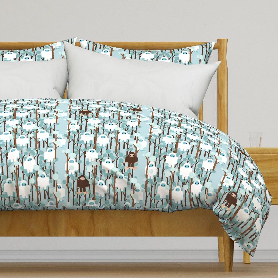 Bigfoot Bedding - Lost in Yeti Forest Small by Thirdhalfstudios ...