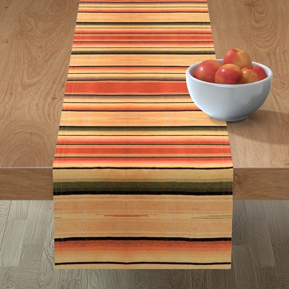 Western Rustic Table Runner Saltillo Stripe by | Etsy