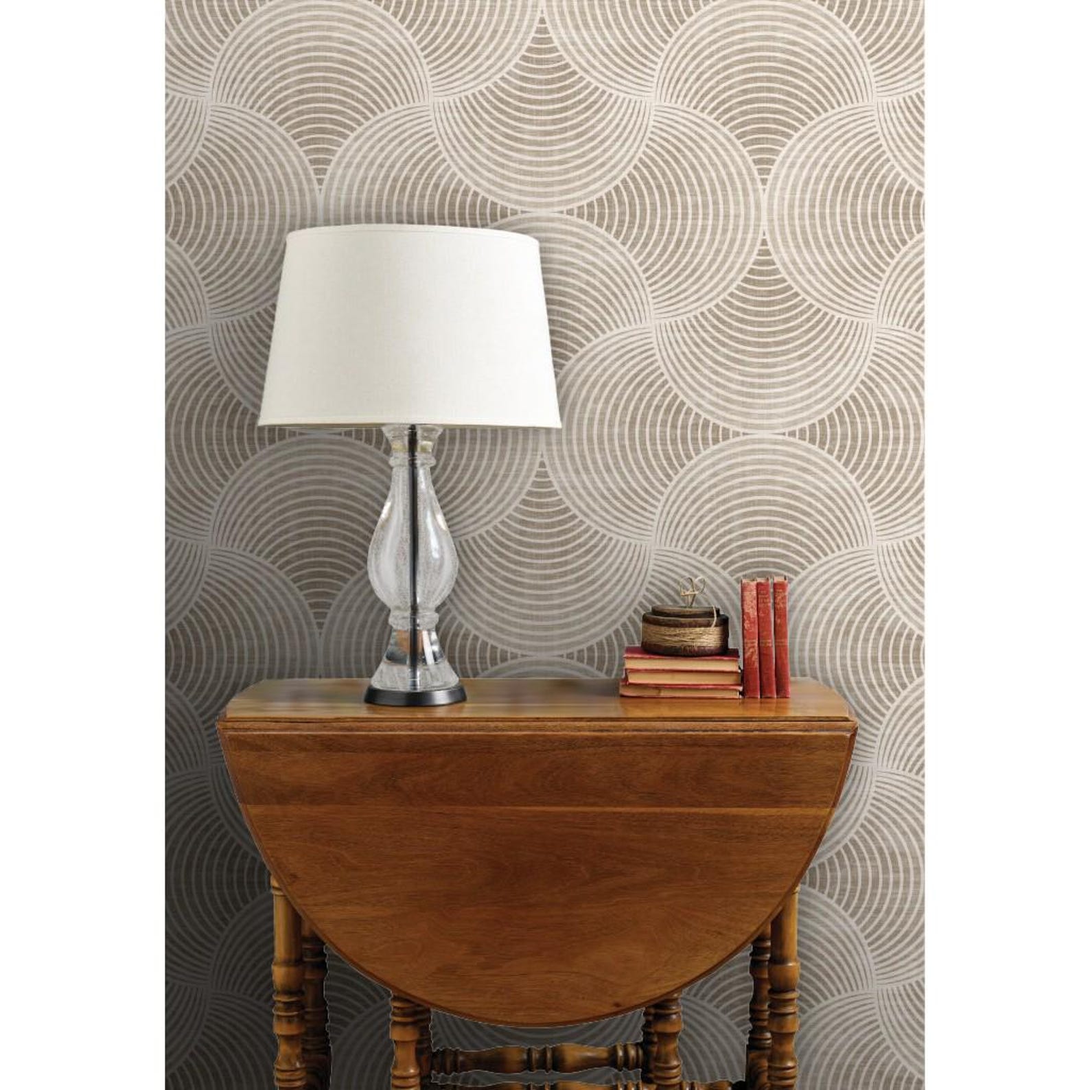 Modern Geometric Non-pasted Wallpaper Earth Tone Beige Brown Cream ...