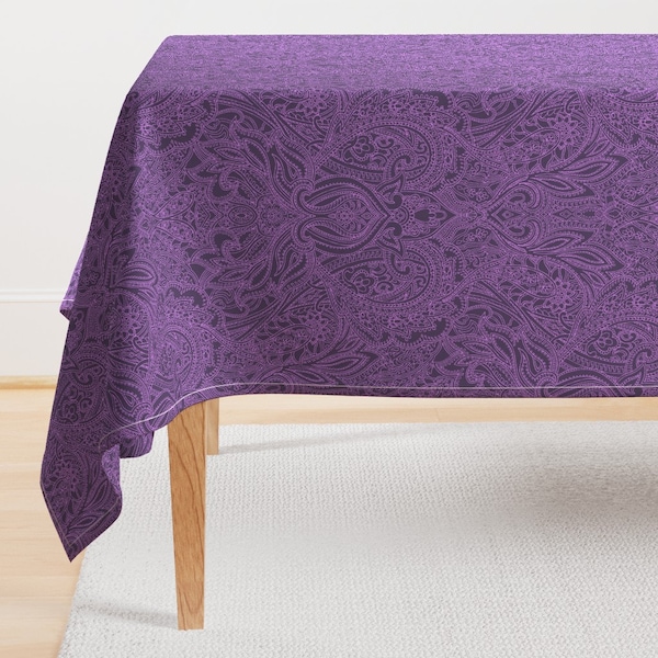 Purple Tablecloth - Etsy
