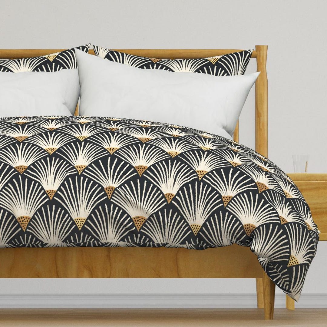 1920s Botanical Bedding - Charleston by Amy_maccready - Art Deco Gold ...