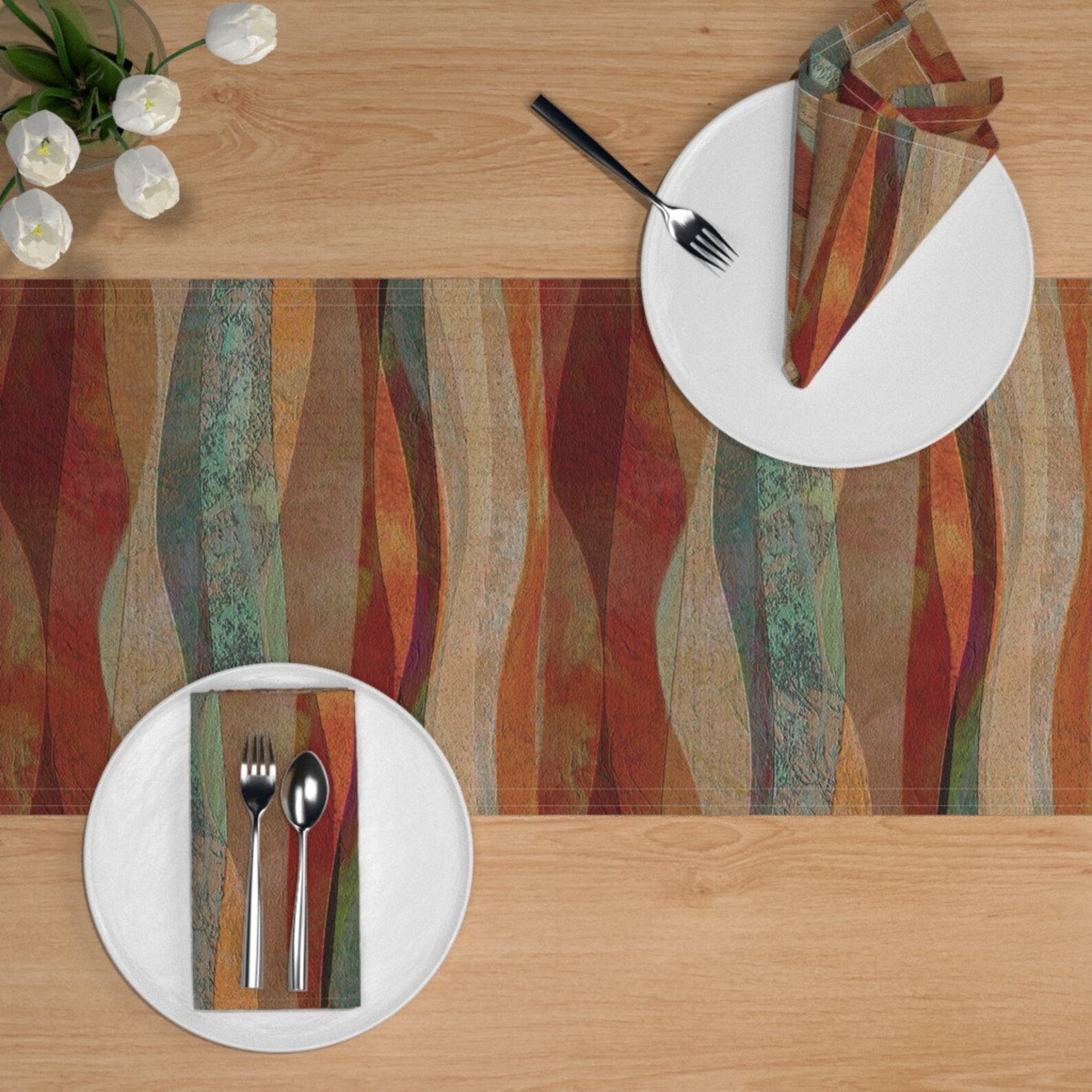 Abstract Landscape Table Runner Sandstone Desert by - Etsy