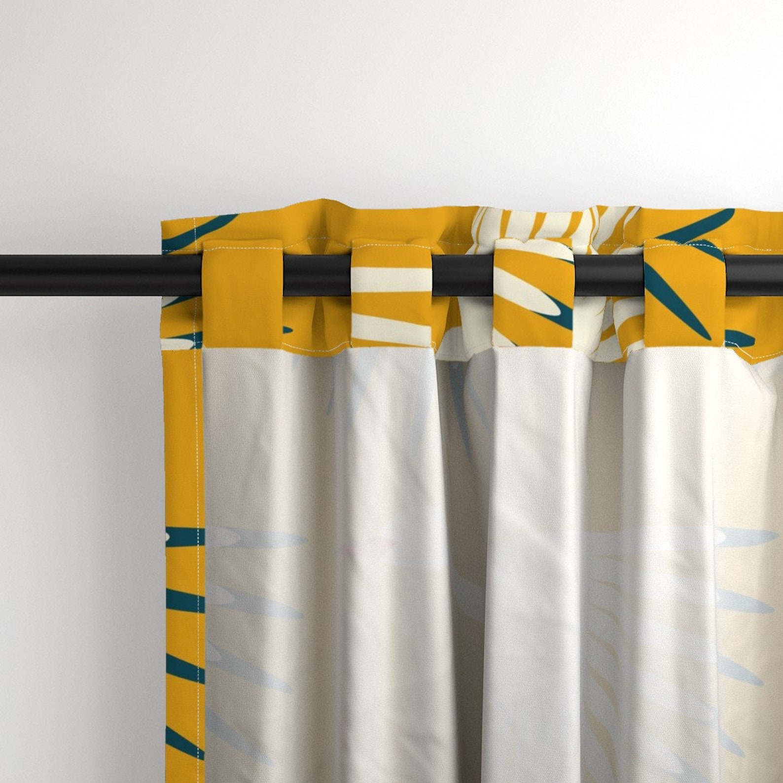 Deco Cranes Curtain Panel - Bird Wallpaper Art Deco Home Decor ...